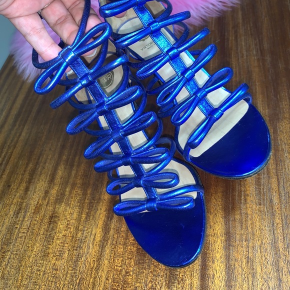 Viktor & Rolf | Shoes | Viktor And Rolf Metallic Heels | Poshmark